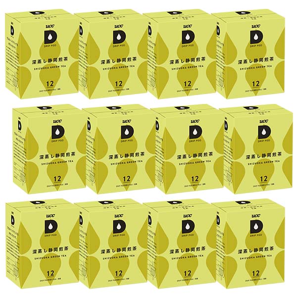＜＜ ITEM INFORMATION ＞＞ 商品名 UCC ドリップポッド DRIPPOD 専用カプセル 深蒸し静岡煎茶 12P ×12箱 商品詳細 カプセルはUCC ドリップポッド システム専用です 世界農業遺産の茶草場農法で育てられた...