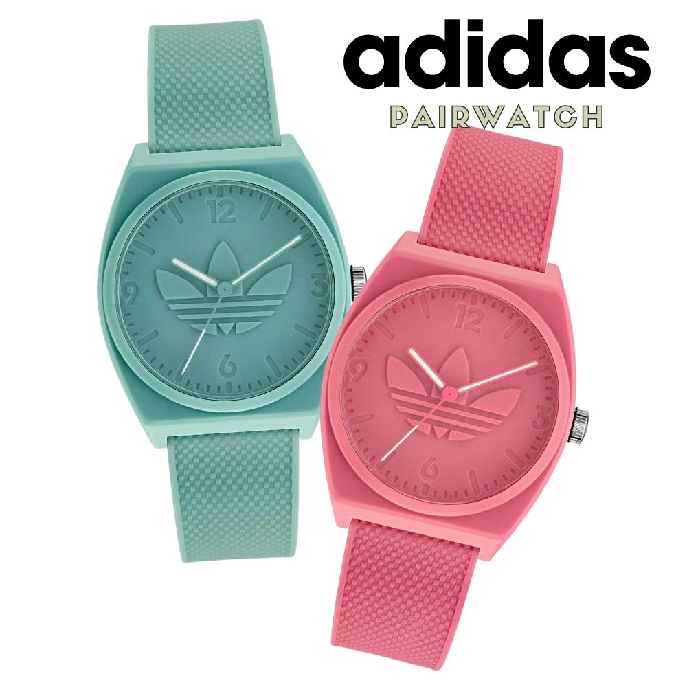アディダス ペアウォッチ 腕時計 adidas メンズ レディース ユニセックス 色違い お揃い ペア 38mm ミントグリーン ピンク レジン 軽量 カップル 夫婦 記念日 誕生日 プレゼント ギフト ★★★&nbsp;adidasらしい...