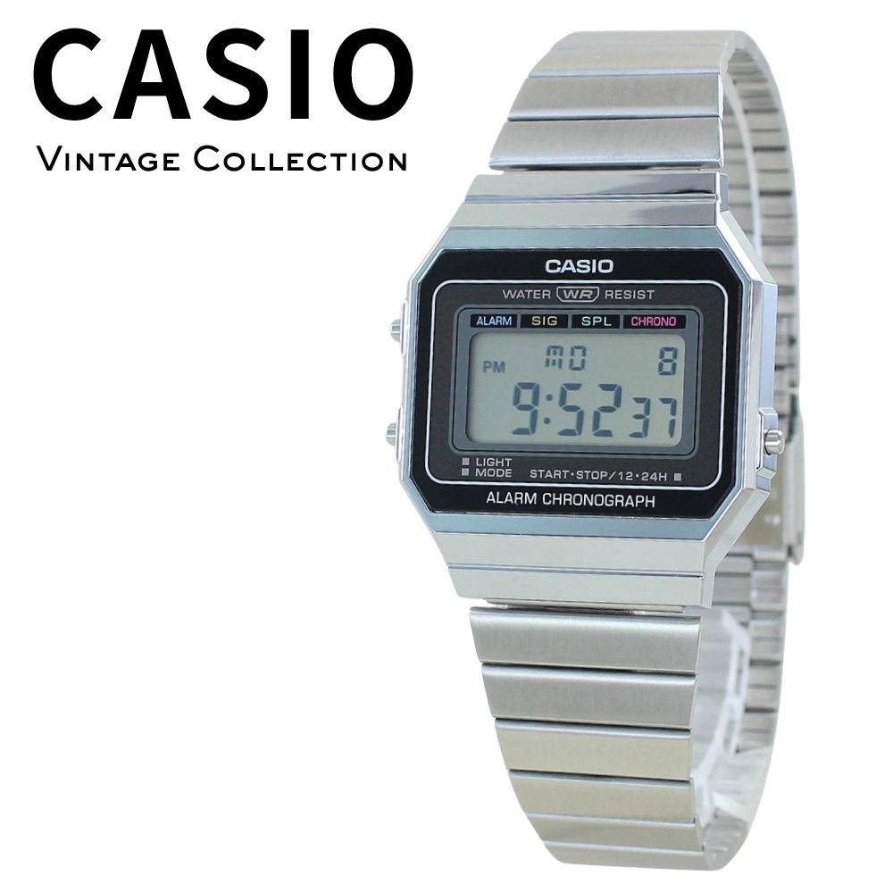 箱なし カシオ 腕時計 メンズ レディース CASIO デジタル ブラック シルバー 薄型 レトロ ヴィンテージ メタル ユニセックス 海外モデル 逆輸入 シンプル 仕事 通勤 誕生日 プレゼント ギフト ★★★&nbsp;シンプルなお届け...
