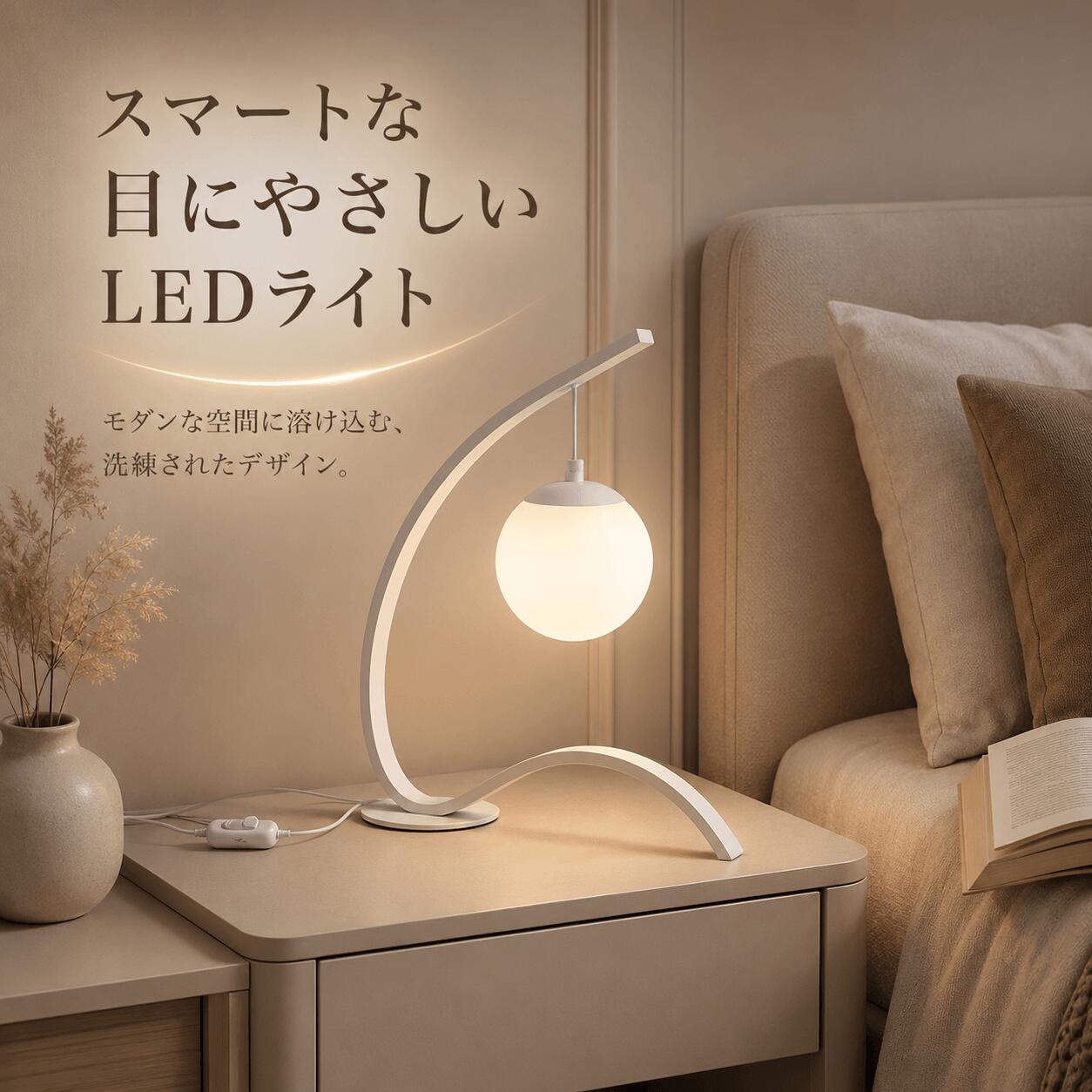 商品仕様：商品タイプ: ベッドサイドランプ材質：鉄、PVC製品サイズ: 約。 27.5x34.5cm / 10.8x13.6インチ使用方法：直接ご使用ください。パッケージリスト:1×ベッドサイドランプ1×取扱説明書