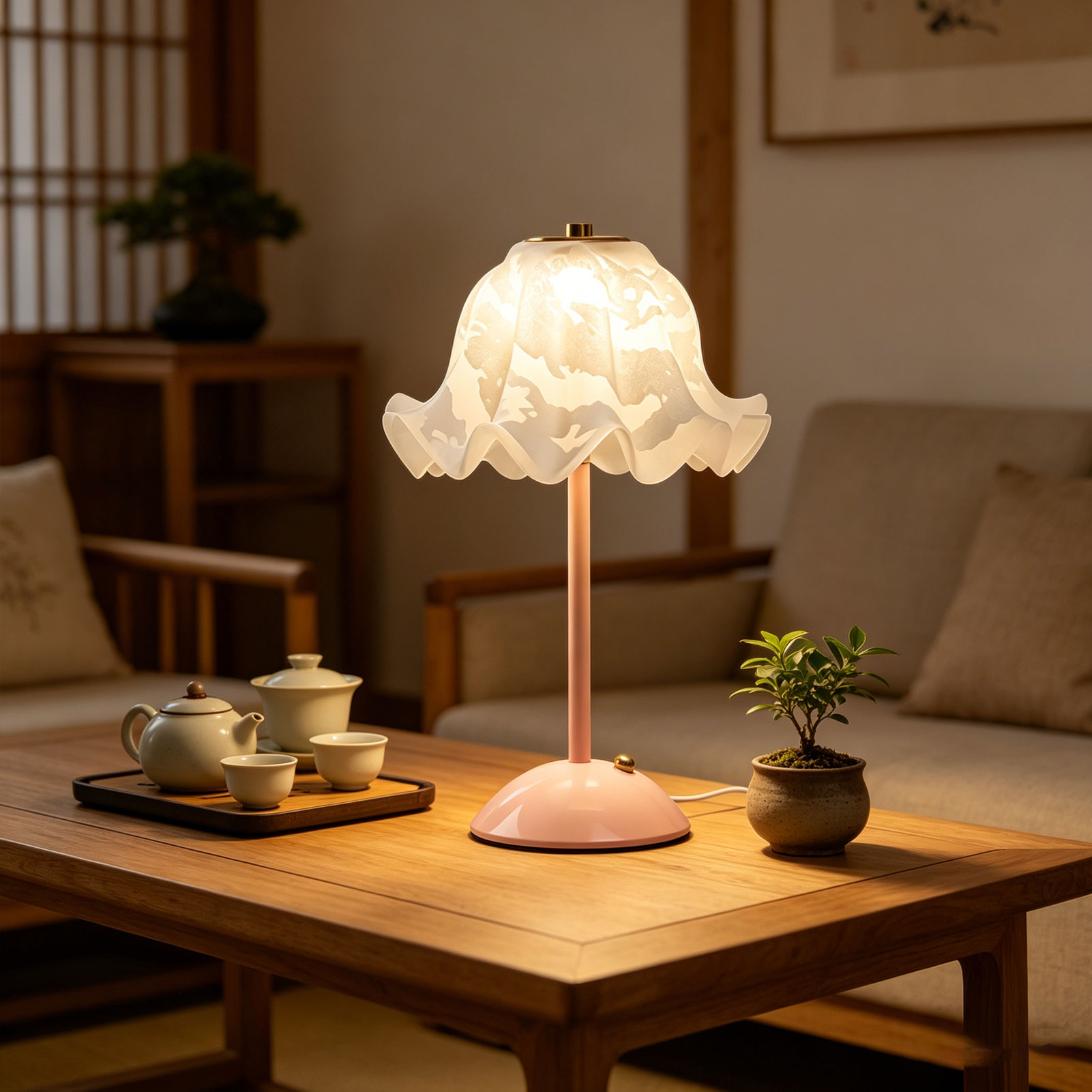 商品ポイント仕様：アイテムタイプ:フラワーテーブルランプ材質: 鉄ガラス重量: 約。 900.00g / 31.75オンスサイズ: 約。 32x21x11cm / 12.6x8.27x4.33インチ電池の種類: リチウム電池 (内蔵)バッテ...
