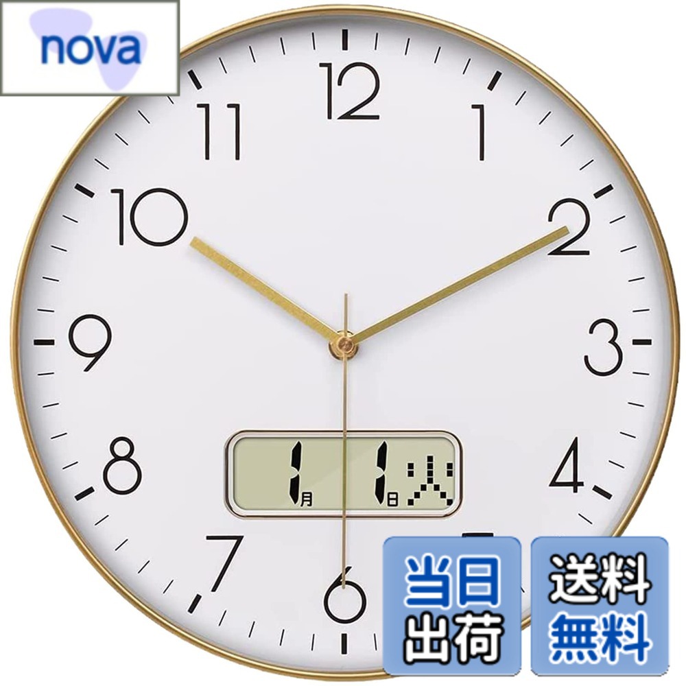 商品情報商品の説明●メーカー：1年 ●時刻を自動で修正する電波時計 ●デジタルカレンダーを備えた、使いやすい壁掛け時計。 ●秒針の音がコチコチならない静かな連続秒針を採用主な仕様 機能:電波受信機能 (自動受信/手動受信)、カレンダー表示、...