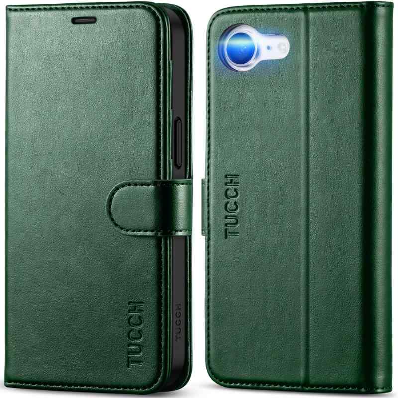 TUCCH iPhone 17e 対応 ケース 手帳型 アイフォン16e 手帳ケース カード収納 横置きスタンド機能 [RFIDブロッキング] 耐衝撃 全面保護 TPU素材 PU合皮 あいふぉん17eカバー (2025年発売 6.1インチ ...
