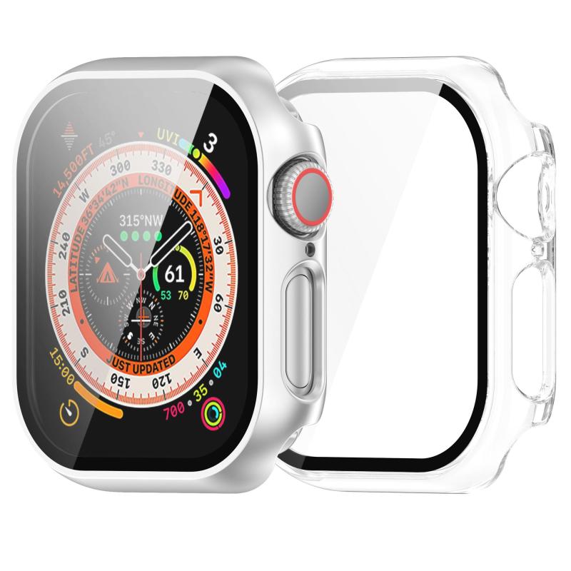 [RuenTech]対応Apple Watch Series 11/Series 10 ケース 一体型保護カバー PC材質バンパー 衝撃吸収 男女兼用 装着簡単 アップルウォッチシリーズ11 42mm/46mm カバー 強化ガラスフィルム付...