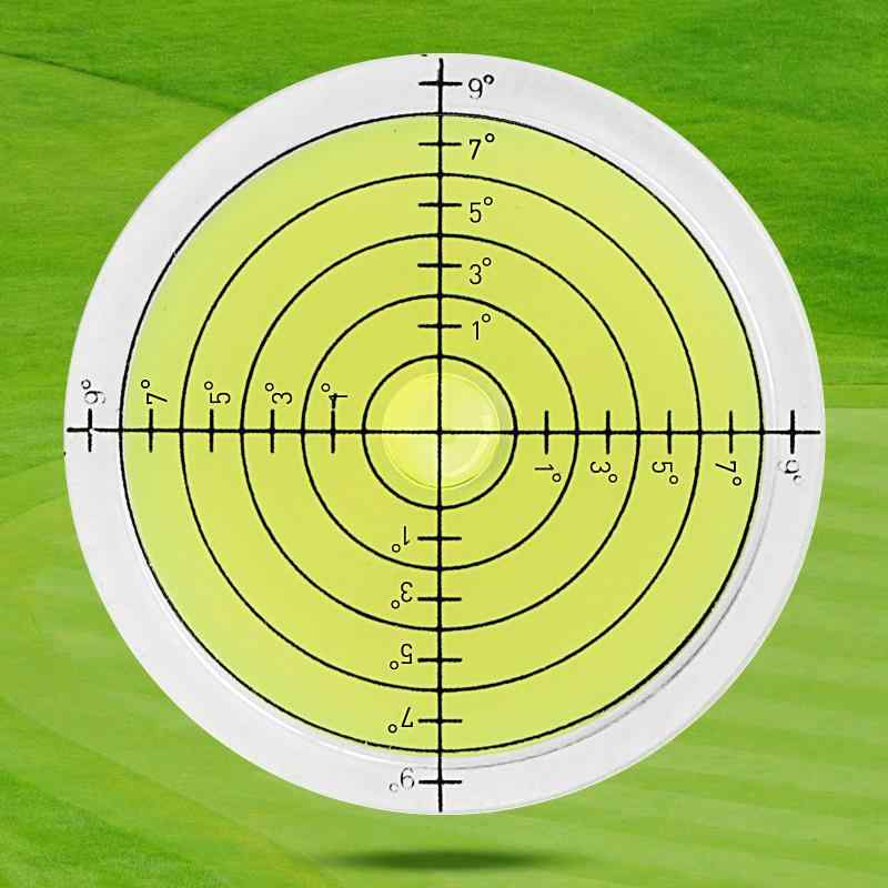 ゴルフマーカー、ゴルフ水平器、パッティング用パター練習用、非磁性、ゴルフグリーンリーダー、丸型気泡水平器、高精度ゴルフパター補助、水準器傾斜計このプロのパター気泡水平器は、微細な輪郭を見ることができるように視力を訓練することができます。使用...