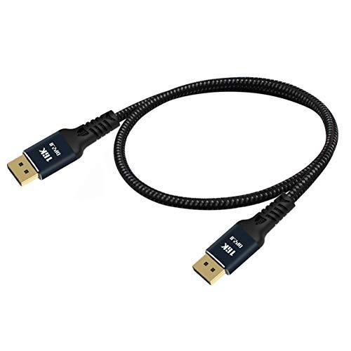 Cablecc DisplayPort 2.0 DP - DPケーブル 16K 60hz ケーブル Ultra-HD UHD DP 1.4 8K 120hz PC ノートパソコン テレビ用 1M