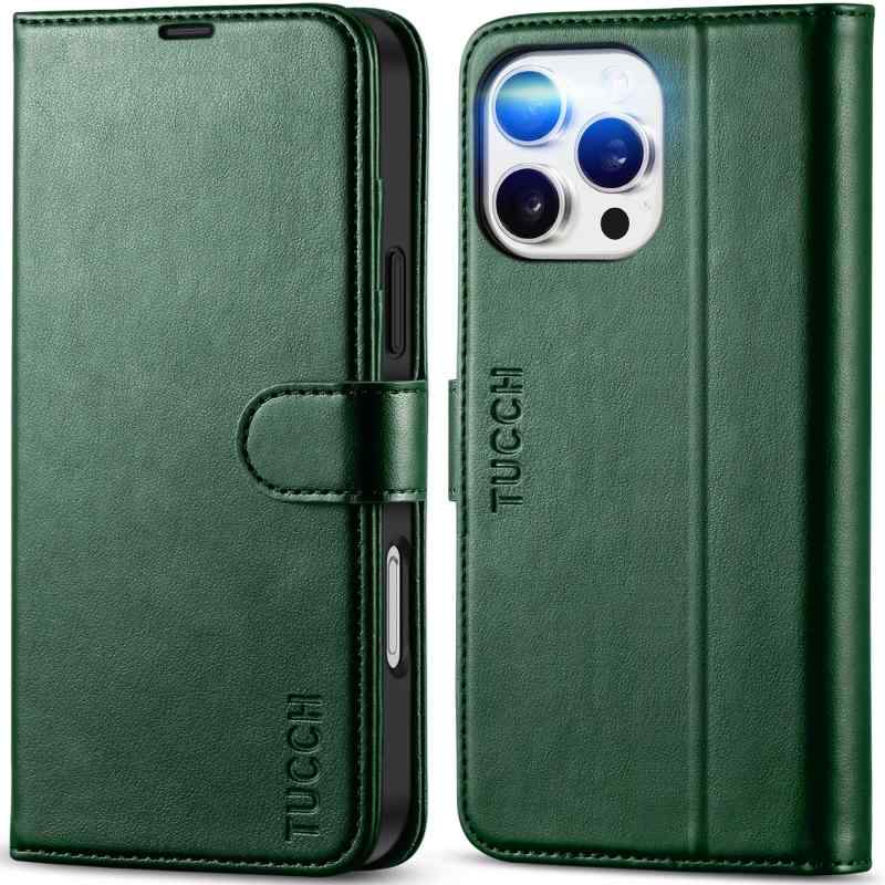 TUCCH iphone16 Pro Max 対応 ケース 手帳型 iphone16プロマックスカバー カードポケット付き 横置きスタンド機能 [RFIDブロッキング] PU合皮 柔軟なTPU素材 衝撃吸収 全面保護 マグネット式 あいふぉ...