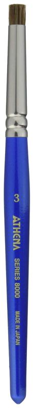 アシーナ ステンシル筆 8000シリーズ #3 10800003適度にコシがある鹿毛と弾力性をもつブタ毛の混毛がステンシルに最適です。