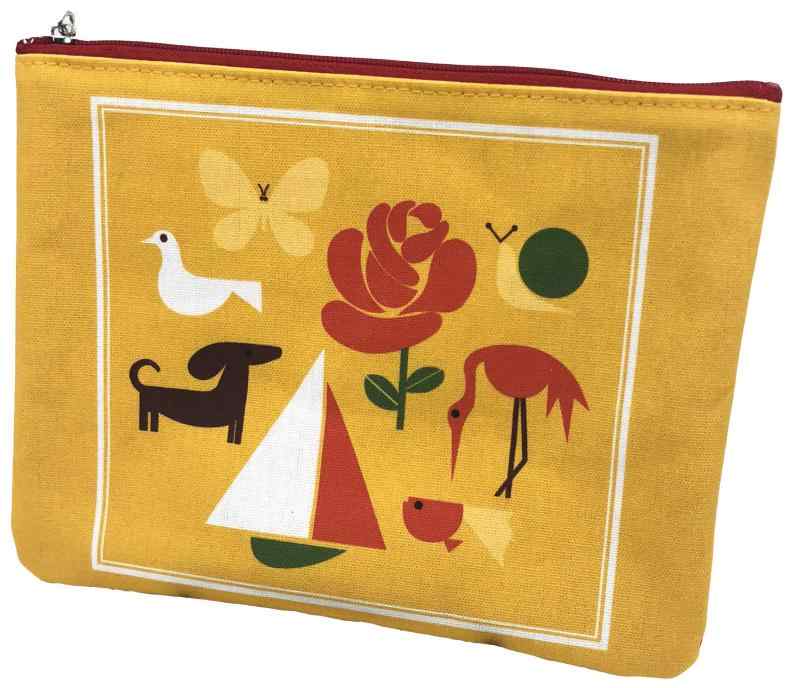 キテラ(Kitera) サクラクレパス ポーチ クレパス柄 KSPO-LP【サイズ】横196mm×縦155mm マチなし【素材】綿100%(PVC加工)ナイロン100%