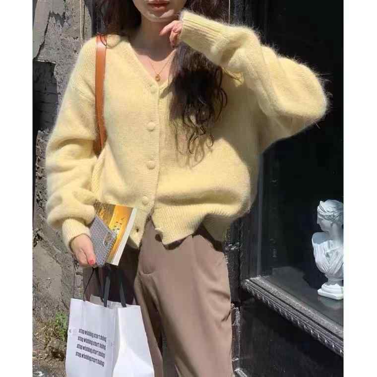 ・カテゴリ: 毛衣・スタイル: 休闲・主な素材: 綿50-70%、ポリエステル30%以下・パターン: 単色・厚さ: 中厚・組み合わせ: 単品・デザイン: 開襟・フィット: ゆったり・袖タイプ: 標準袖・ネックライン: Vネック・袖丈: 長袖...