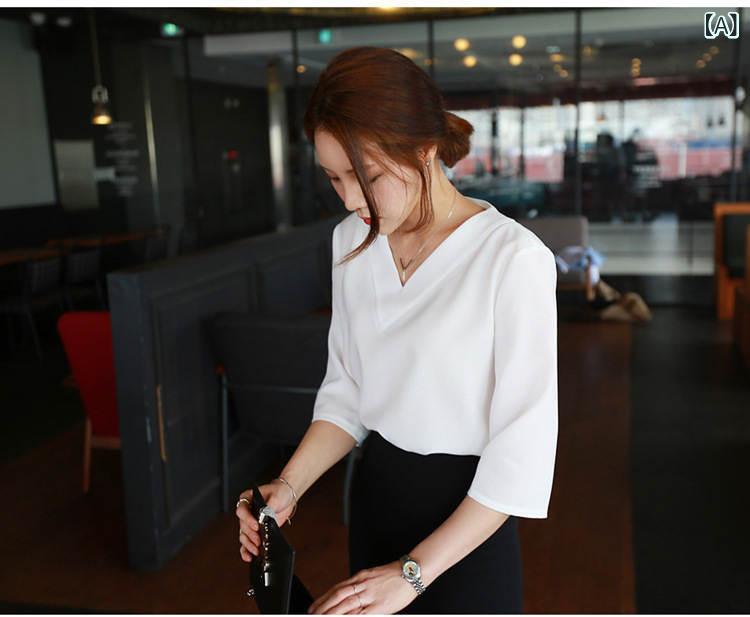 ・主な素材: 綿、醋酸繊維・柄: 無地・スタイル: セットアップ・フィット: ルーズフィット・丈: 普通丈・ネックライン: Vネック・袖丈: 短袖・カラー展開: ホワイト、グレー、ピンク・サイズ展開: S、M、L、XL、2XL、3XL・対象...