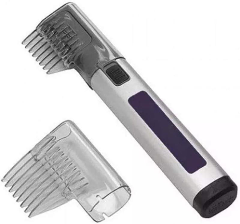 Dilraba®3 in 1 ヘアトリマーかみそりコームハンドヘルドバリカン間違い防止自分でヘアカット髪ひげ切断ツール (濃い灰色)非常に便利な伸縮ハンドル: トリミングガイド付き、体毛にも最適、コードレス、手の届きにくい場所でも使用でき、...