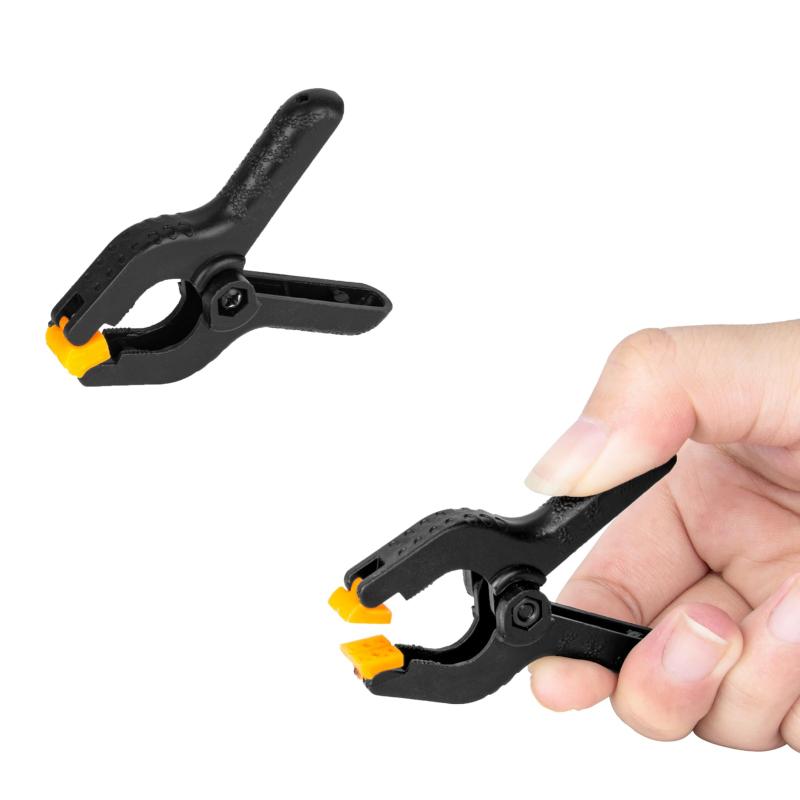 EMART スプリングクランプ 強力クリップ【背景クランプセット】: 頑丈なスプリングクランプ12個。パーティー用のバックドロップスタンドなど、ほとんどのニーズを満たします。 金属素材で耐久性を高めています。