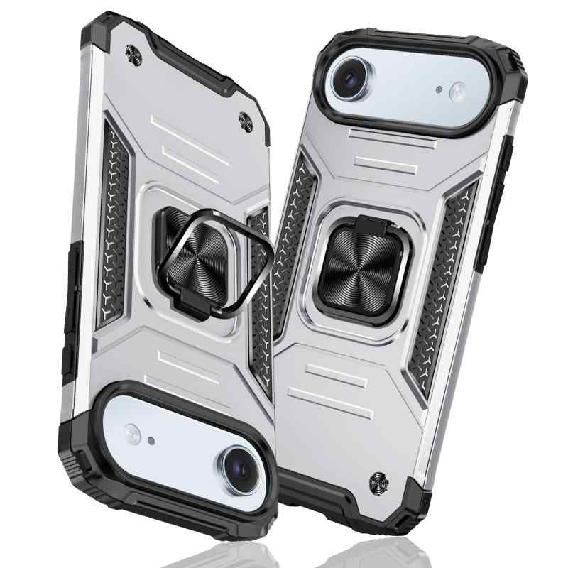 TMUJWS iPhone Air 用ケース リング 衝撃吸収 耐衝撃 TPU+PCバンパー 二重構造 米軍MIL規格 全面保護カバー 滑り防止 車載ホルダー対応 擦り傷防止 滑り止め 軽量 薄型 アイフォン air用ケース 6.5イ対応機...
