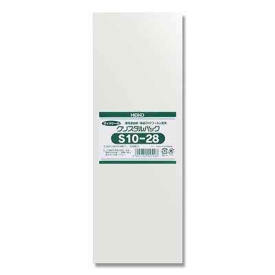 商品情報サイズ・入り数サイズ：厚0.03×巾100×高280入数：100枚シモジマコード006733900クリスタルパック　S10-28 （100枚入）ラッピング　包装　透明パック　★2個までメール便配送可能 ラッピングに最適/ クリスタル...
