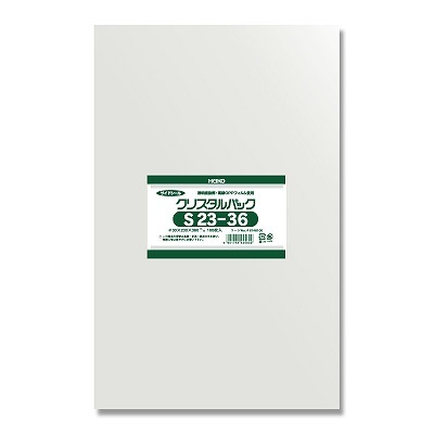 商品情報サイズ・入り数サイズ：厚0.03×巾230×高360入数：100枚シモジマコード006748100クリスタルパック　S23-36　（100枚入）ラッピング　包装　透明パック ラッピングに最適/ クリスタルパックS　23-36　（10...