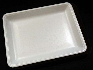 商品情報サイズ・素材サイズ：280×210×30mm入　数：100枚素　材：発泡ポリスレチン/電子レンジ不可/耐熱温度80℃発泡トレー　CN28-21FF（100枚）　280×210×30mm　食品トレー　陳列用　鮮魚　惣菜　精肉　お持ち帰...