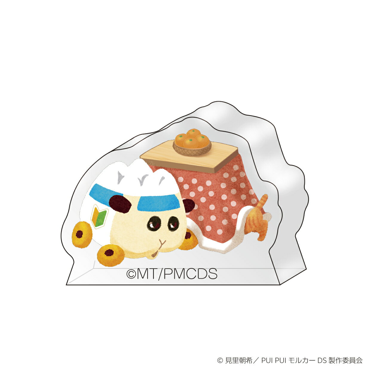 『PUI PUI モルカー』×small worlds オリジナル　アクリルブロック（アビー）※自立型 アクリルに厚みがあって自立するので、好きなところに飾って楽しめます！ ポテト／シロモ／アビー／チョコ／テディの全5種ラインナップ・素材：...