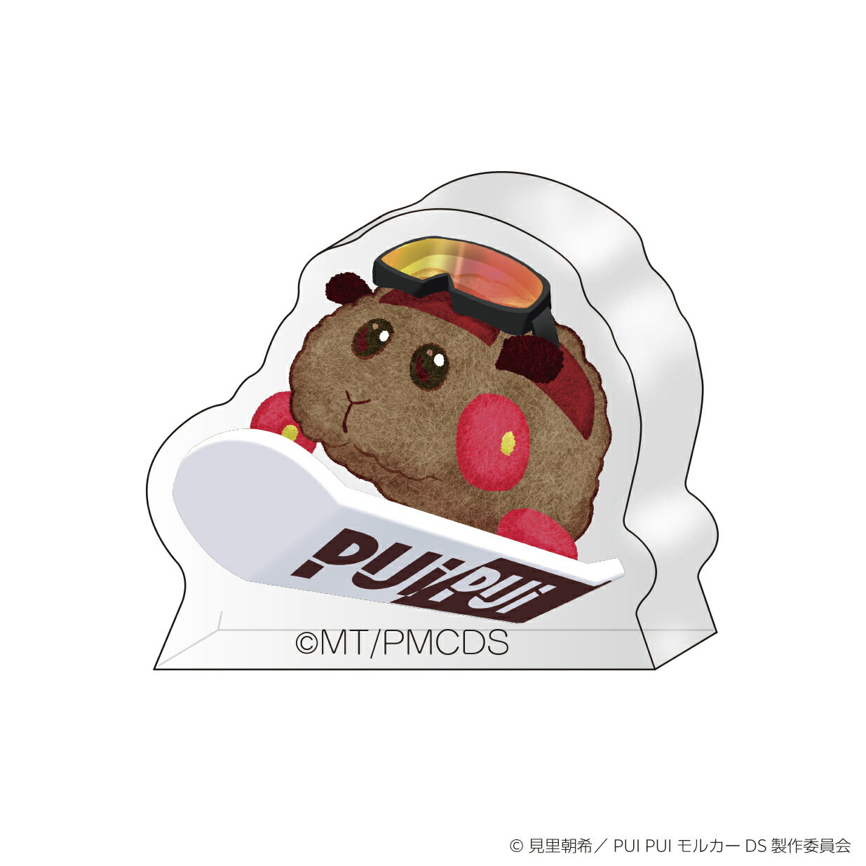 『PUI PUI モルカー』×small worlds オリジナル　アクリルブロック（テディ）※自立型 アクリルに厚みがあって自立するので、好きなところに飾って楽しめます！ ポテト／シロモ／アビー／チョコ／テディの全5種ラインナップ・素材：...