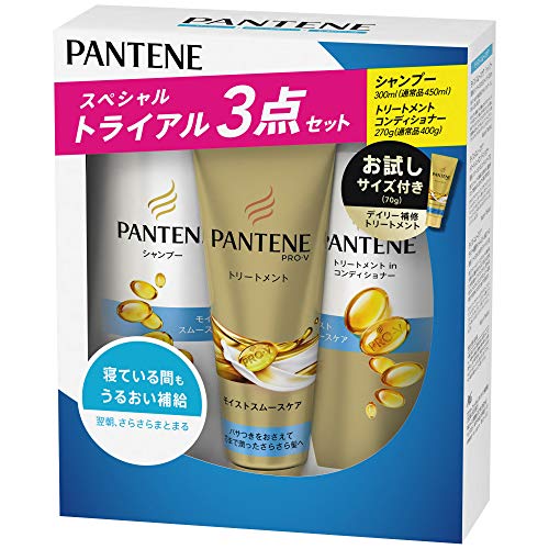 ホワイト/-/-・パッケージ個数:1・シャンプー300ml＋コンディショナー270g (ミニトリートメント70g 付)商品紹介 商品紹介 寝ている間もうるおい補給 翌朝、さらさらまとまるモイストスムースケアお風呂の中で STEP 1&2 シ...