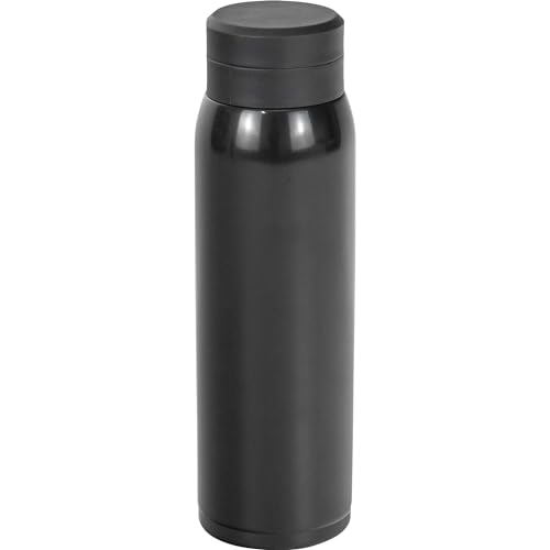 スクリュー栓ブラック/500 ml/RH-1670・Color:ブラックSize:500 mlStyle:スクリュー栓・パッケージ個数:1・内ビン:ステンレス鋼、胴部:ステンレス鋼、キャップ本体:ポリプロピレン、飲み口本体:ポリプロピレン、...
