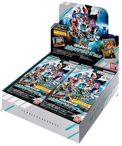 仮面ライダーシリーズVol.2/-/-・Color:仮面ライダーシリーズVol.2・(C)石森プロ・テレビ朝日・ADK EM・東映 (C)石森プロ・東映・1BOX20個入り・1セット：カード3枚、スクラッチカード1枚・全60種商品紹介 1B...