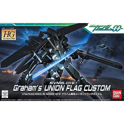 リアルブラック/1/144スケール/-・パッケージ個数:1・（C）創通・サンライズ・毎日放送商品紹介 「機動戦士ガンダム00」で登場するユニオン軍・敵主役機「グラハム専用ユニオンフラッグカスタム」がHGシリーズに登場。頭部、背面バックパック...