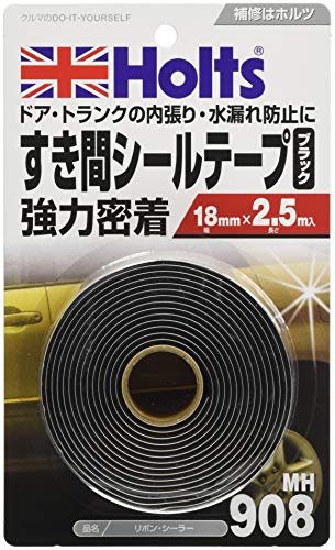 ・ブラック MH908・ドア・トランクの内張・水漏れ防止に・【特長】軟質ゴムを使用したテープ状のシール剤です。粘土のように自由に形が作れ、どんな材質にも使用できます。粘着力も強く、長く柔軟性を維持します。・【用途】●トランク、ドアなどの内張...