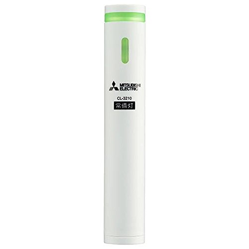 ・白 CL3210・全光束(lm):14・幅(mm):25・奥行(mm):28・高さ(mm):145・電源:単3形乾電池×2個(別売)"ホルダーから外すと点灯します。 蓄光仕様で暗闇でも光ります。