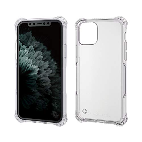 001_iPhone 11 Pro・クリア 1)単品 PM-A19BZEROTCR・対応機種:iPhone 11 Pro・iPhoneのスタイルをそのまま活かせるクリアケースに、6つの衝撃吸収構造を兼ね備えたiPhone 11 Pro用ZE...