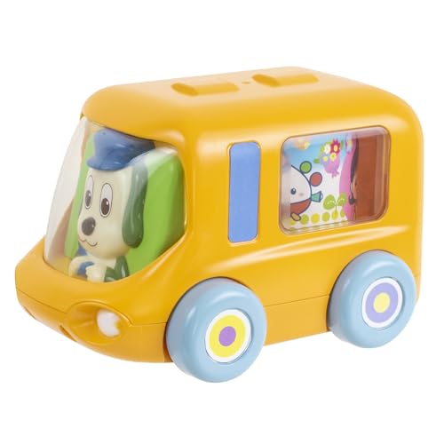 -/-/196912・電池不要・対象年齢: 1.5才以上・ST取得有・（C）NHK・NHKエデュケーショナル説明 転がすと中の絵が回転するワンワンのバスです 中の絵にはワンワンのお友達が勢揃い バスは転がしたり動かすとカラカラ鳴ります。