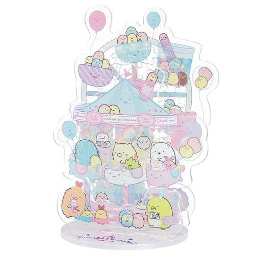 カラフル/-/-・アクスタ×パズル・2枚のパズルと1枚のパーツを組み合わせアクリルスタンド風に楽しめます・カチッとはまってのり付け不要、持ち上げても崩れません・完成サイズ：H約134×W約105×D75商品紹介 アクスタポップの作り方 2枚...