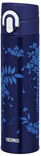 マグフジ/400 ml/JOA-402 FJI・パッケージ個数:1・和の趣を感じさせる鮮やかな花柄シリーズ・サイズ(約):6×7×23cm、本体重量(約):190g・保温効力:68度以上(6時間)/保冷効力:9度以下(6時間)・原産国:日本...