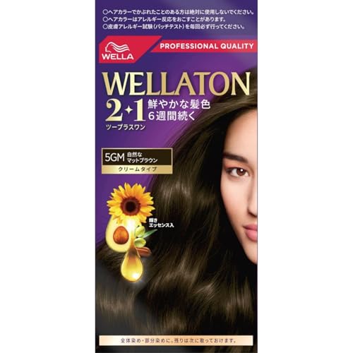 5GM 自然なマットブラウン/1個 (x 1)/-・Color:5GM 自然なマットブラウン・パッケージ個数:1・鮮やかな髪色、6週間つづく ミクロの色素が髪の内側に浸透。鮮やかな髪色にしっかり染まり、6週間経っても色鮮やか。・なめらかなツ...