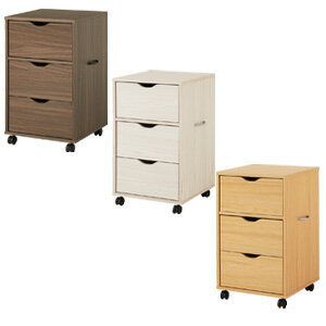 キャスター付き 深型収納チェスト 幅40 RCC-1551 キャスター付き 深型 3段収納チェスト 幅40 スッキリとしたデザインで移動に便利なキャスター付きの3段チェストです。深めの引き出しは、スライドレール付きでスムーズな出し入れができ...