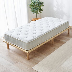 ピロートップ付きマットレス シングル ポケットコイル KM-3322S シングルサイズ ピロートップ付き ポケットコイルマットレス KM-3322S ふかふかのピロートップ付きの極厚マットレス。防ダニ、抗菌、防臭機能付きの中綿と張地には竹繊...