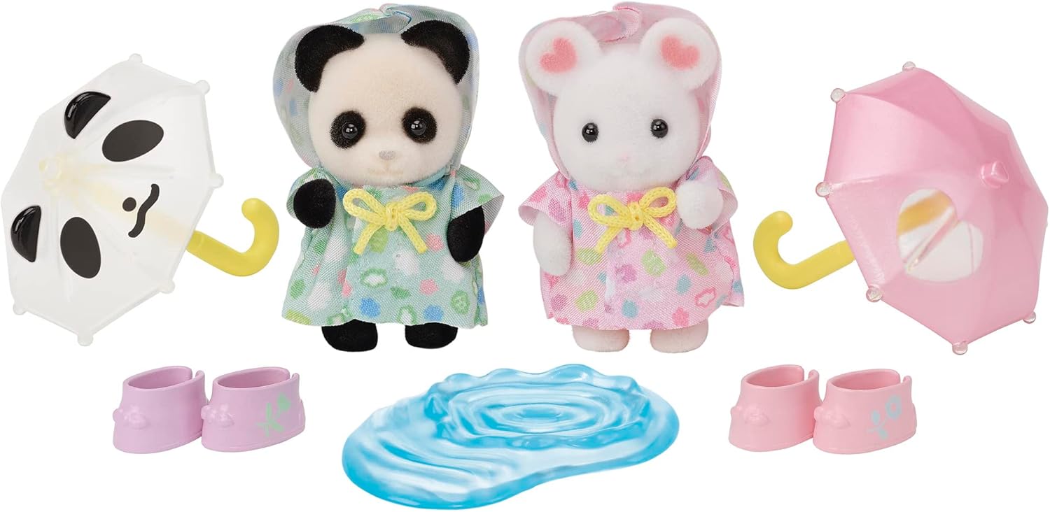 ◇商品特徴*ほいくえんにぴったりの、雨がテーマの赤ちゃんふたりセットです。*かわいいかさや長ぐつ、水たまりで雨の日のお散歩シーンを楽しむことができます。かさは赤ちゃんの手に持たせることができます。*赤ちゃんは雲の模様がかわいいレインコートを...