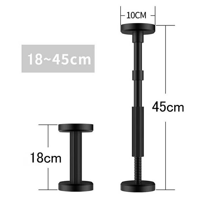 ■商品名突っ張り棒 家具転倒防止 長さ調節 転倒防止 耐震ポール 狭い隙間用 家具転倒防止突っ張り棒 つっぱり棒 保護パッド■商品コード■カラーブラック