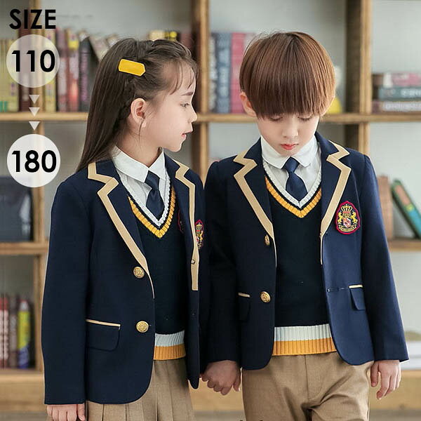 セット内容&nbsp;.໒꒱*子供制服4点セットor5点セット女の子4点セット：ジャケット/シャツ/スカート/ネクタイ女の子5点セット（別途+2360）：ジャケット/ベスト/シャツ/スカート/ネクタイ男の子4点セッ...