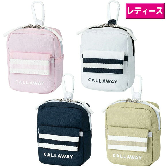 　Callaway 発色が良く軽やかなポリエステル生地にラインテープのアクセント。横文字でCALLAWAYの文字をプリントしたカジュアルテイストユーティリティケース。 収納は、ボールスリーブが入るサイズのメインポケット、内側にメッシュポケッ...