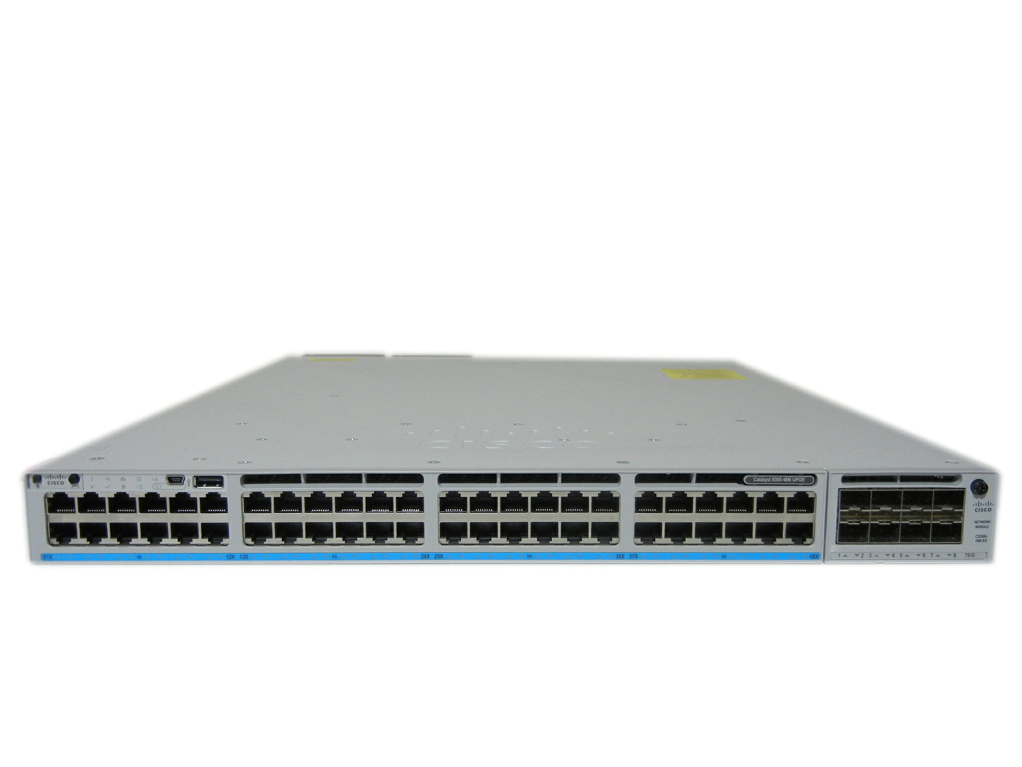 この商品は 【中古】Cisco Catalyst 9300（C9300-48UN-E）Stackモジュール C9300-NM-8Xモジュール付き 電源二重仕様 ポイント・48ポート 5Gbps マルチギガビット UPOEポート (5G/2....