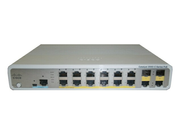 この商品は 【中古】Cisco Catalyst 3560C-12PC-S （WS-C3560C-12PC-S） ポイント Cisco Catalyst 3560Cシリーズスイッチ。PoE対応の10/100 ファスト イーサネット12ポート...