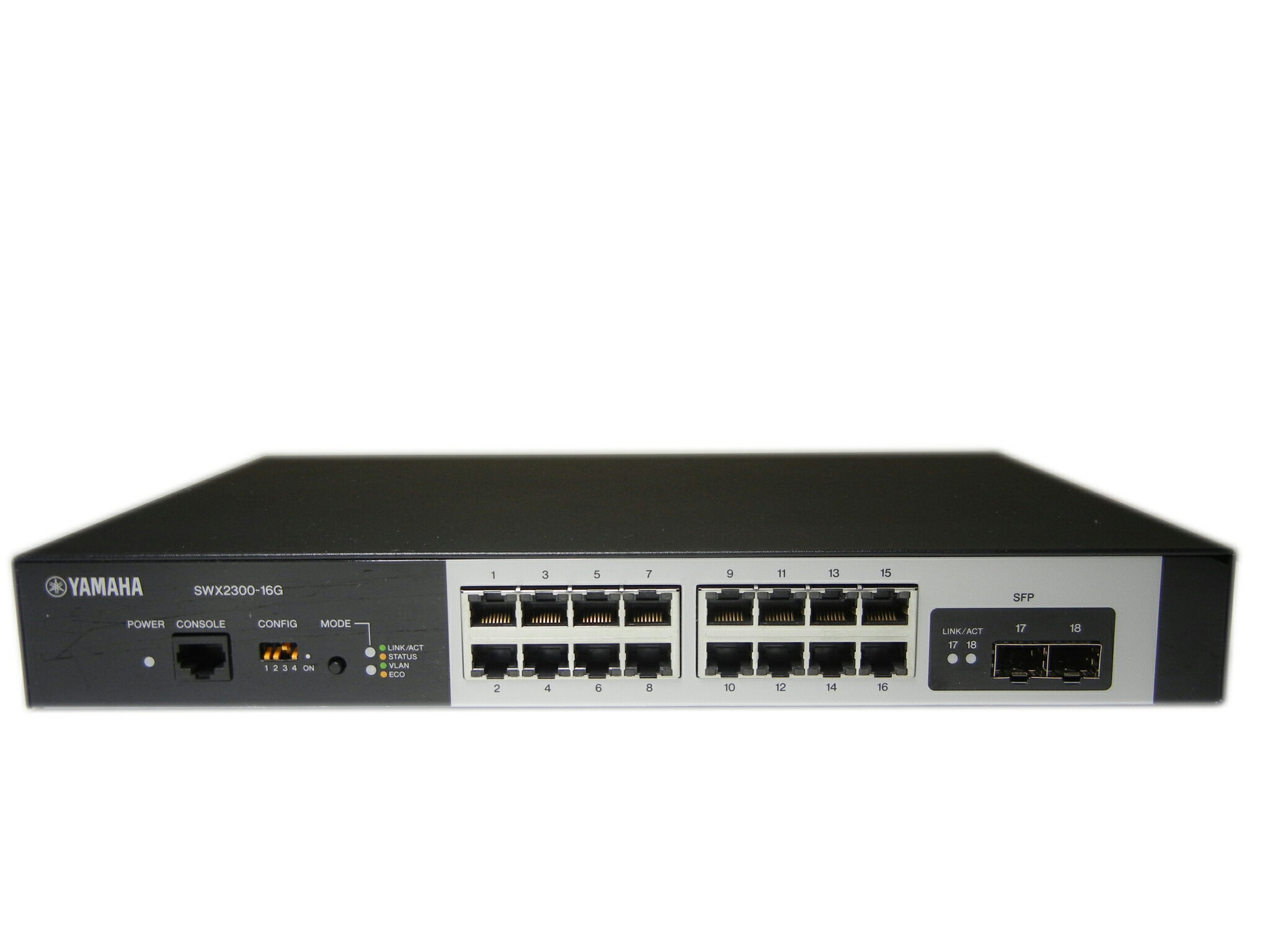 この商品は YAMAHA インテリジェントL2スイッチ SWX2300-16G【中古】 ポイント業界標準の機能・性能に加えて、「LANマップLight」機能を搭載したインテリジェントL2スイッチ。(中古品）LANポート数：16SFPスロット...