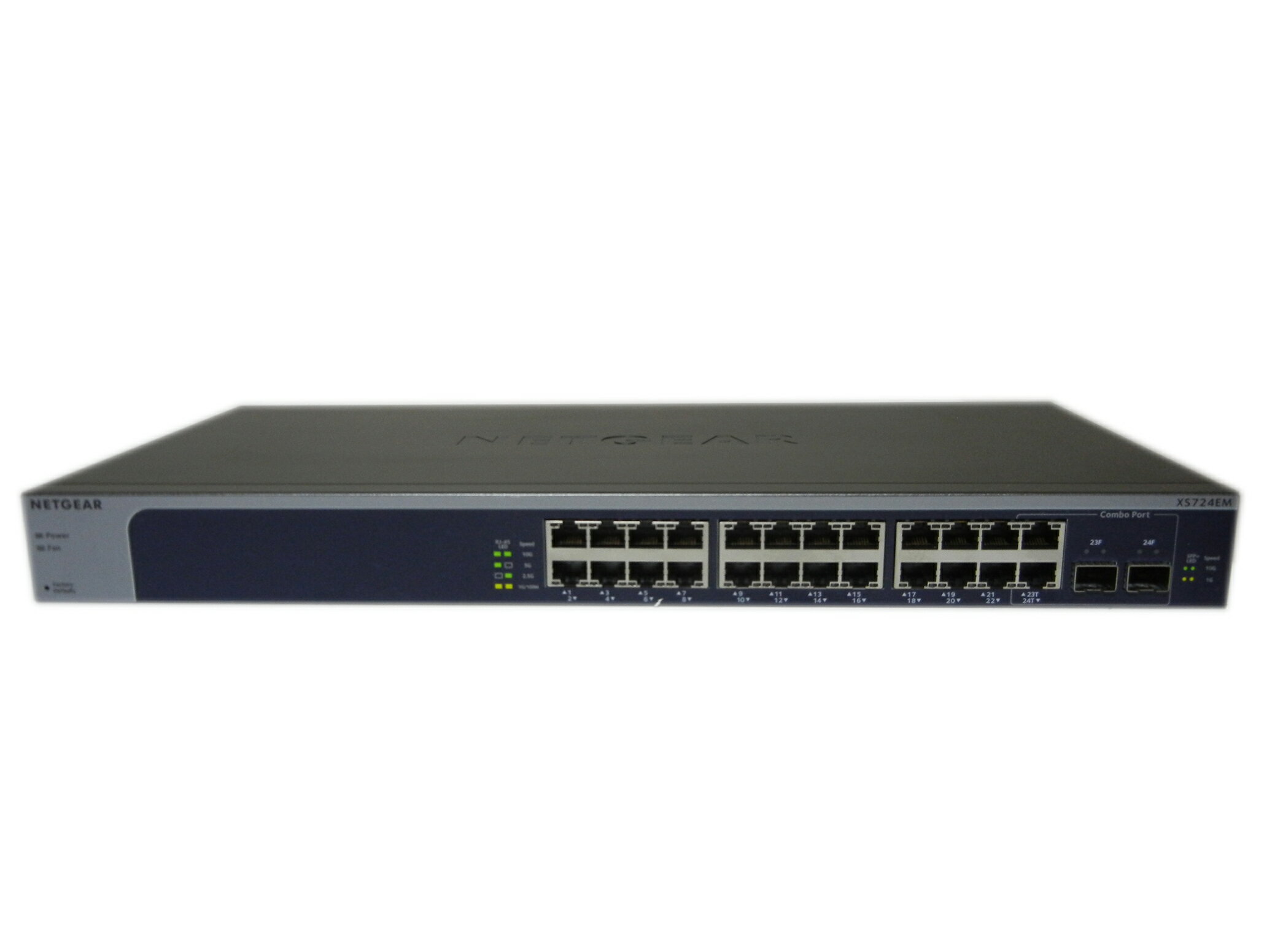 この商品は 【中古】NETGEAR PROSAFE XS724EM 10G/マルチギガビット24ポート ポイント・100M/1G/2.5G/5G/10G RJ-45ポート : 24・SFP+ポート : 2 (コンボ)（中古） ショップからの...