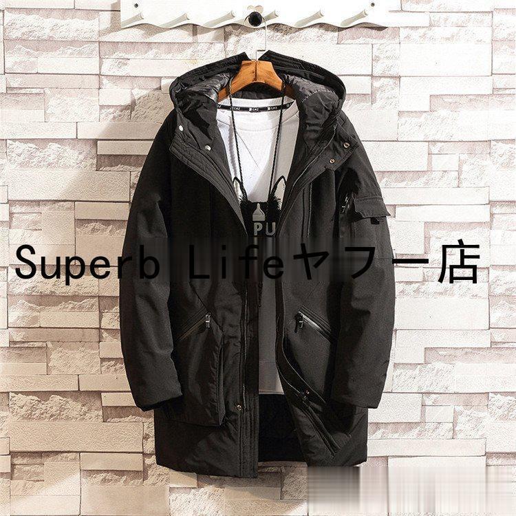 商品の説明 中綿 コート メンズ アウター 冬 中綿コート ロングコート 綿入り 厚手 中綿ジャケット 防寒対策 男性用 フードの取り外し不可 原産国:中国 素材：ポリエステル色：ブラック、グレー、グリーン 【M】 着丈：80 バスト：10...