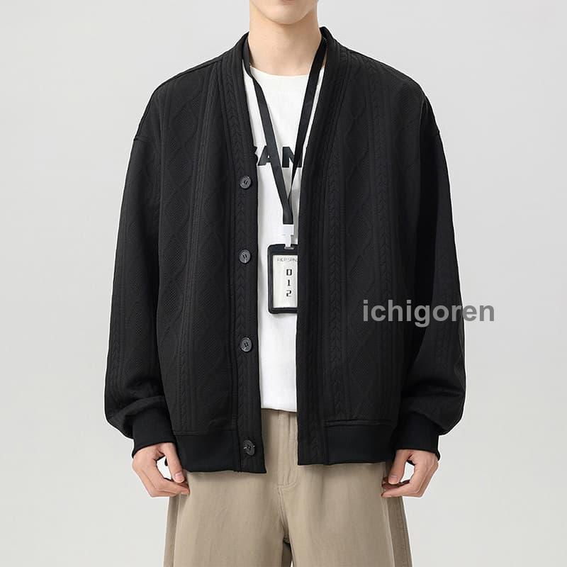 ■：tuojilong02■カラー：ブラックホワイトグレー■サイズ：LXL2XL3XL4XL5XL■素材：ポリエステル■関連キーワード：ジャガードニット ケーブルニット ニット ボタンカーディガン リブ編み ドロップショルダー ゆるシルエッ...