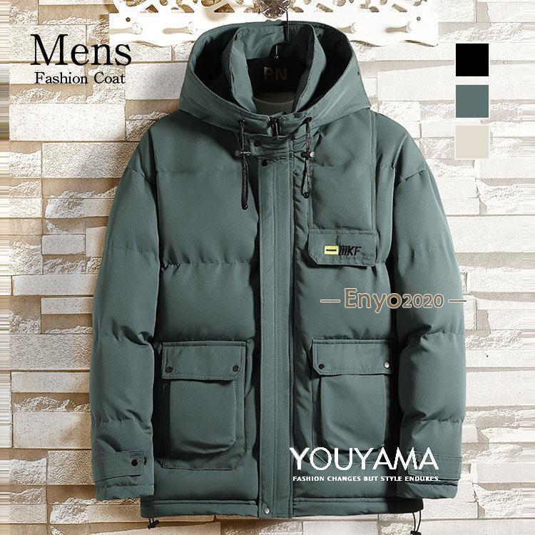 商品名中綿ジャケット メンズ ジャケット ダウンコート アウトレット 黒 メンズトップス 秋冬 厚手 メンズアウター 通勤 新作実寸:M/L/XL/2XL/3XL/4XL素材:ポリエステル コットン カラー：ブラック/グリーン/グレー