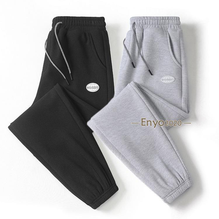 ジョガーパンツ メンズ ワッフル生地 スウェットパンツ 紐パン リブパン ボトムス 秋冬 ファッション[素材]100%ポリエステル[原産国] 中国
