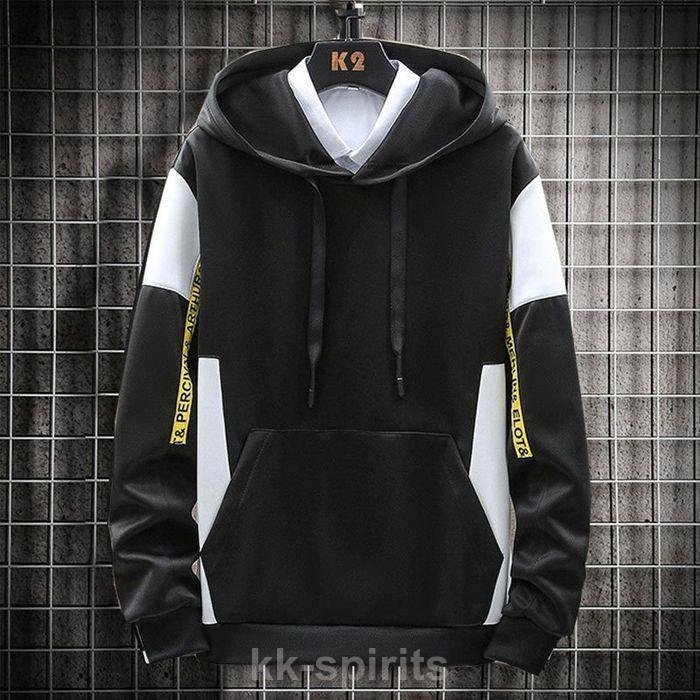 パーカー メンズ プルオーバーパーカー プルオーバー 長袖 フード付き トップス スポーツ おしゃれ カジュアル 通勤 通学 ファッション 春 秋 冬【カラー】ホワイト、ブラック【サイズ】L、XL、2XL、3XL【素　材】ポリエステル【ご注...