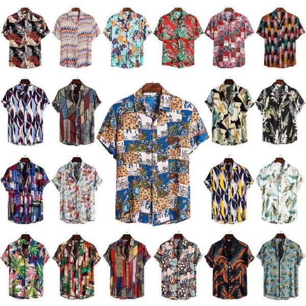 アロハシャツ メンズ 半袖 シャツ トップス 総柄 夏物 オシャレ 40代 0代 メンズファッションサイズ M L XL 2XL 3XL 4XL XL素材：ポリエステル100%★製※記載サイズは平置き実寸になります。サイズ表記の数値に1-3...